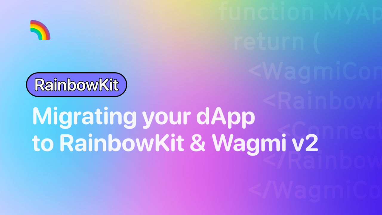 Upgrading your dApp for RainbowKit v2 — RainbowKit